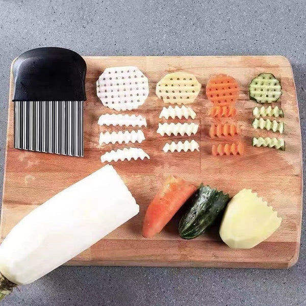 Stainless Steel Potato Wavy Cutter Knife – dimoohomeuk