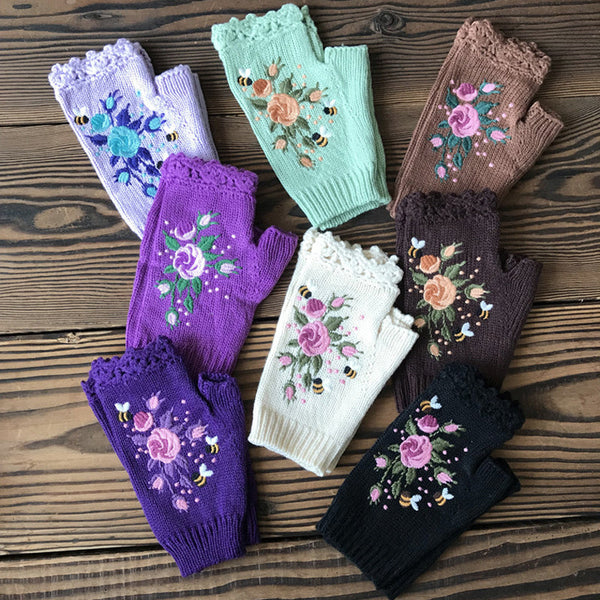 Hand Embroidered Gloves – dimoohomeuk