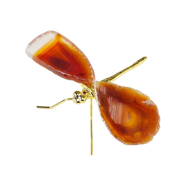Natural Agate Slice Dragonfly – dimoohomeuk